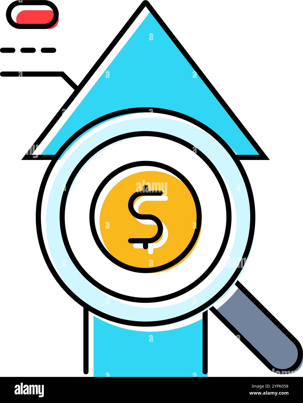 income tracking budget planning color icon vector illustration Stock ...