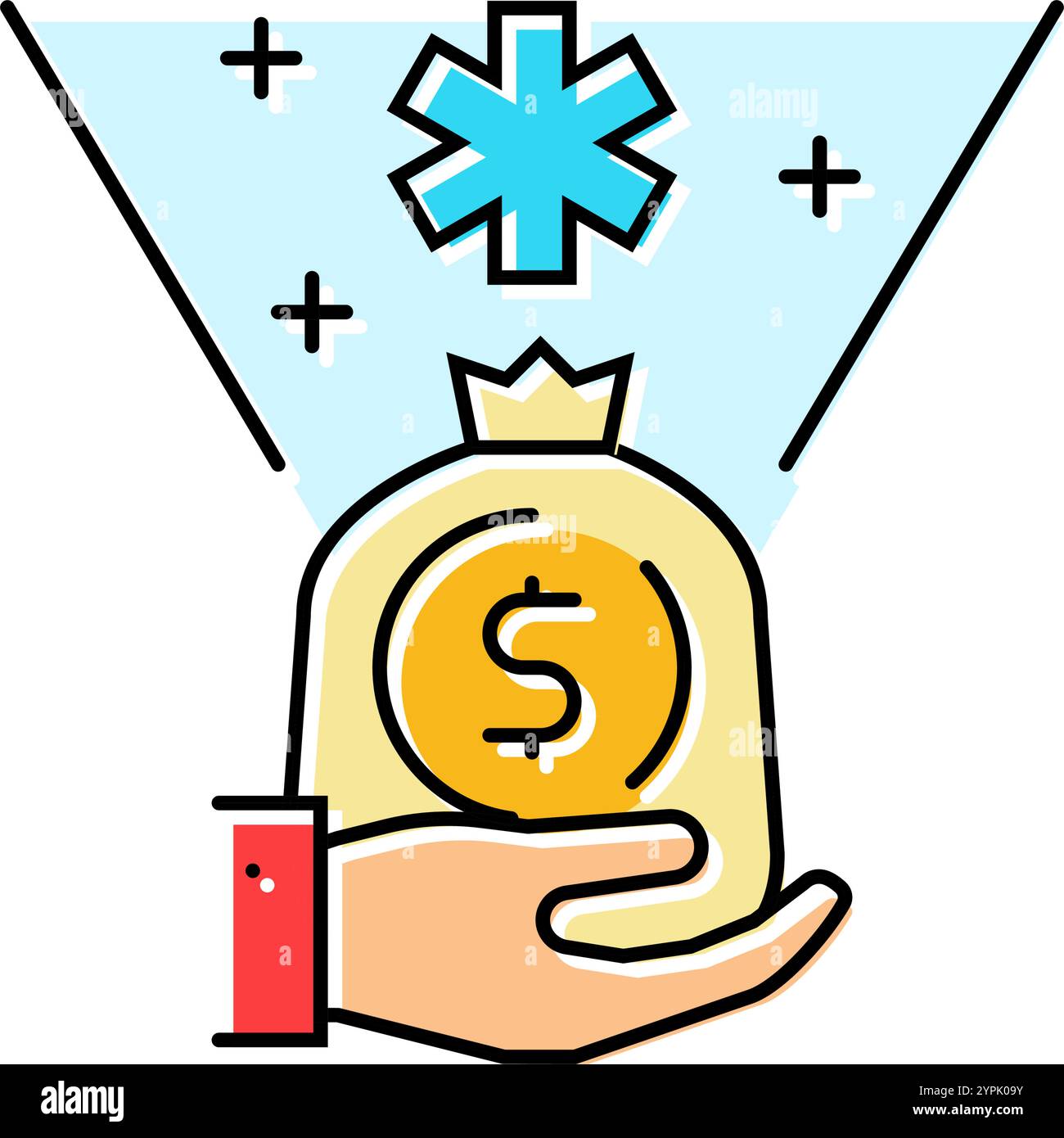 pie chart budget planning color icon vector illustration Stock Vector ...