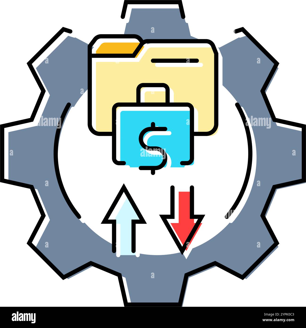 adjustments budget planning color icon vector illustration Stock Vector ...
