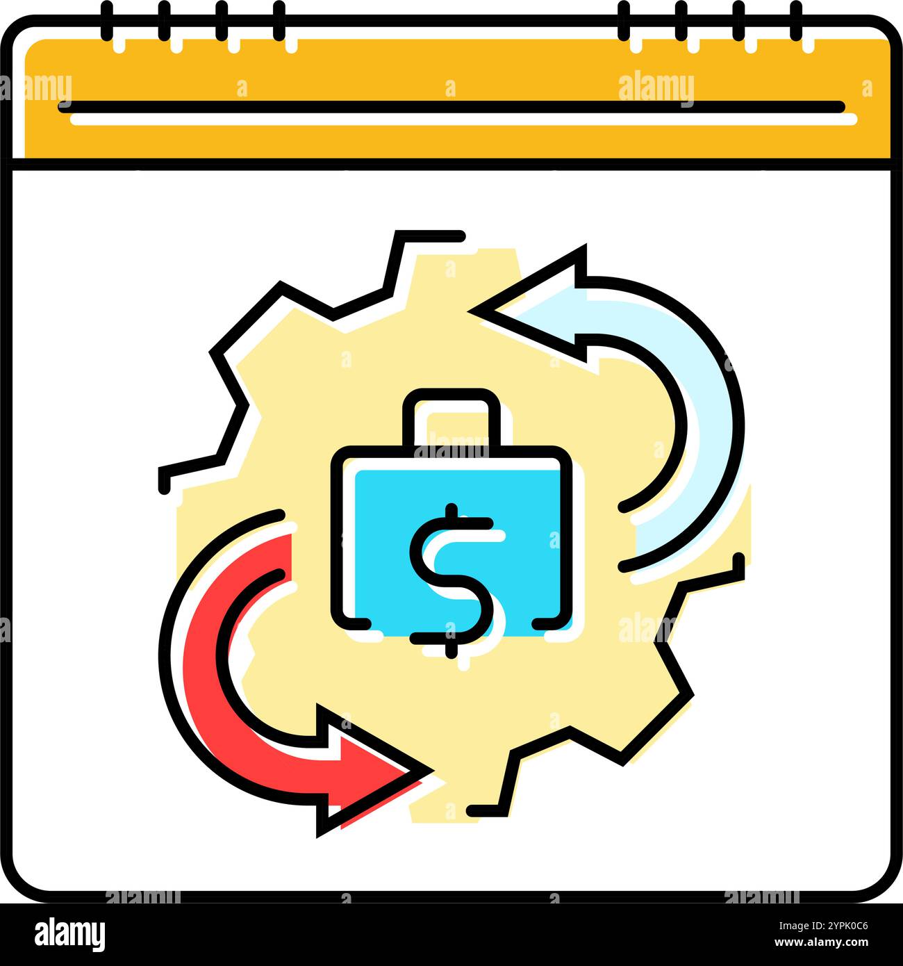 variable expenses budget planning color icon vector illustration Stock ...