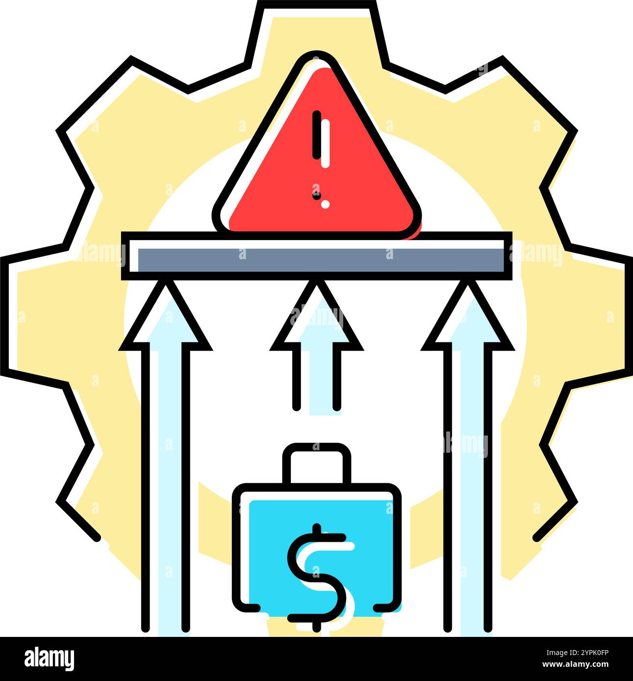 spending limits budget planning color icon vector illustration Stock ...