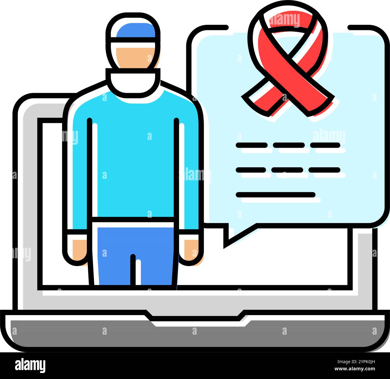 Cancer treatment chemotherapy icons set vector immunotherapy ...