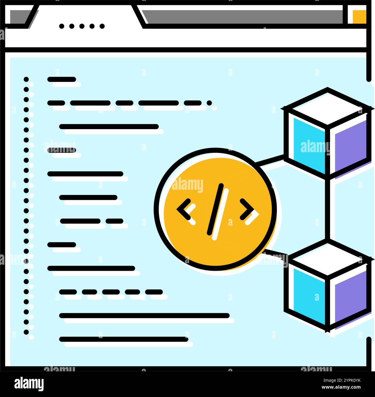 software cryptocurrency mining color icon vector illustration Stock ...