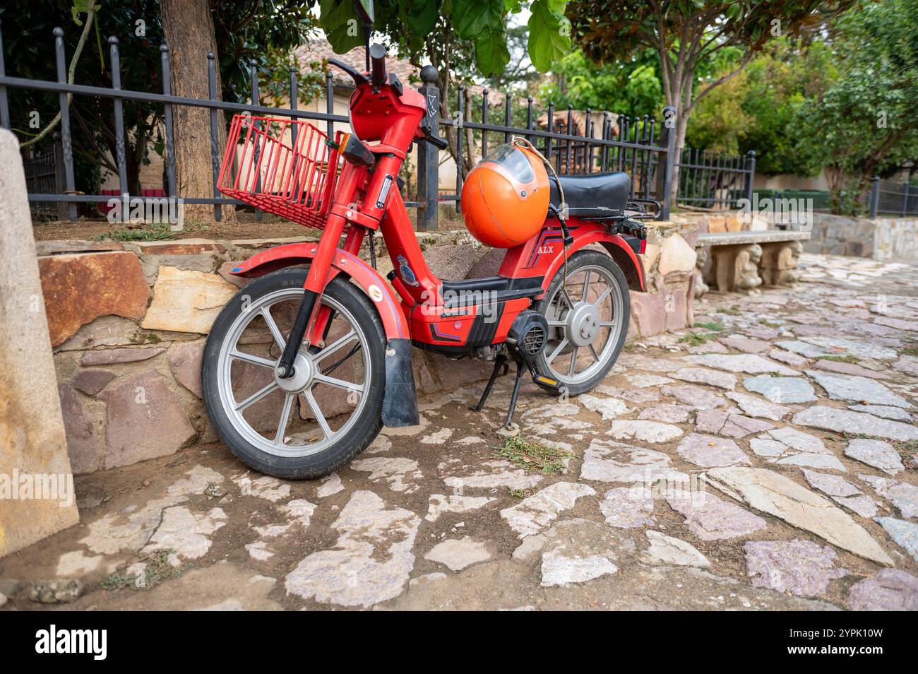 Sahagun, Spain: 2024 Septemeber 19: Vespino ALX motorcycle, 49 cc, year ...