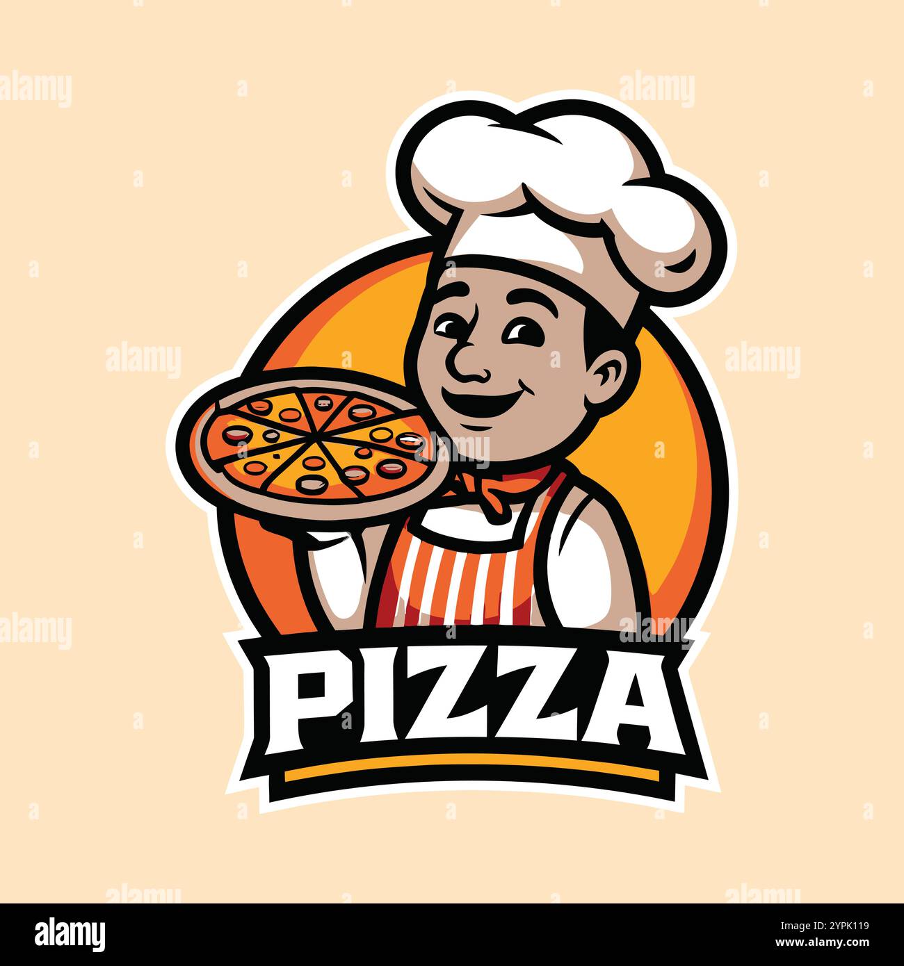 Pizza lovers logo hi-res stock photography and images - Alamy