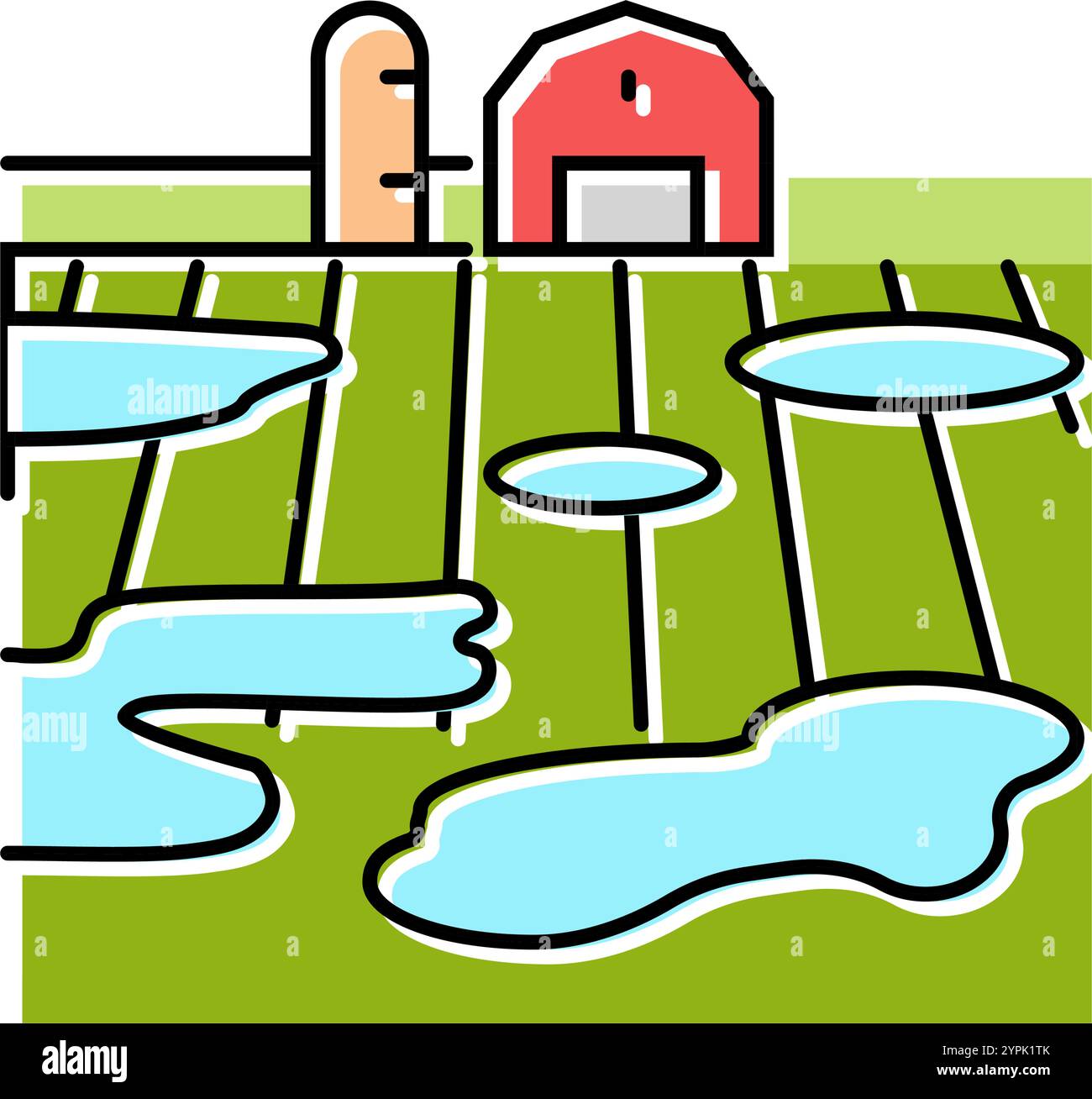 water rising inside home color icon vector illustration Stock Vector ...