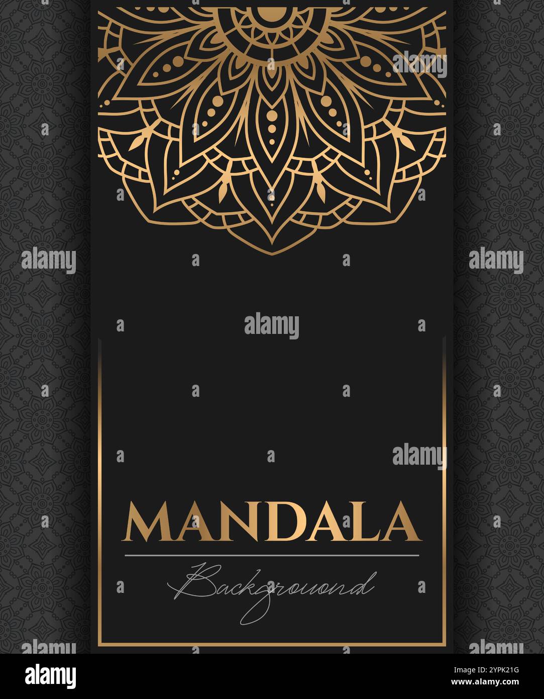 Luxury gold wedding invitation mandala hi-res stock photography and ...