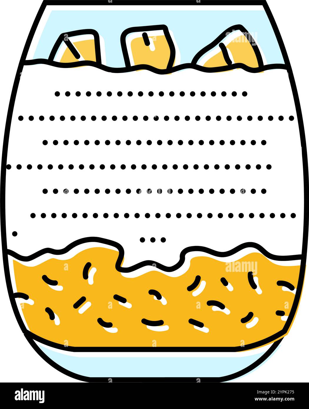 chia pudding raw foodist color icon vector illustration Stock Vector ...