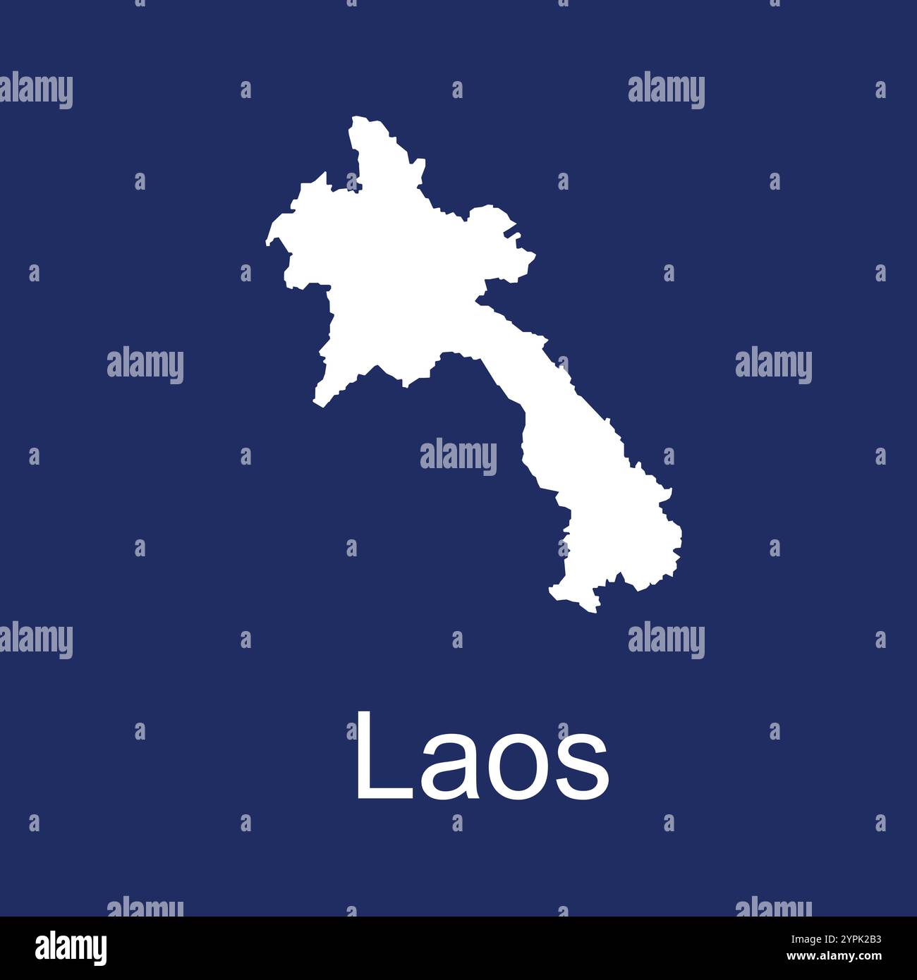 Laos eps map hi-res stock photography and images - Alamy
