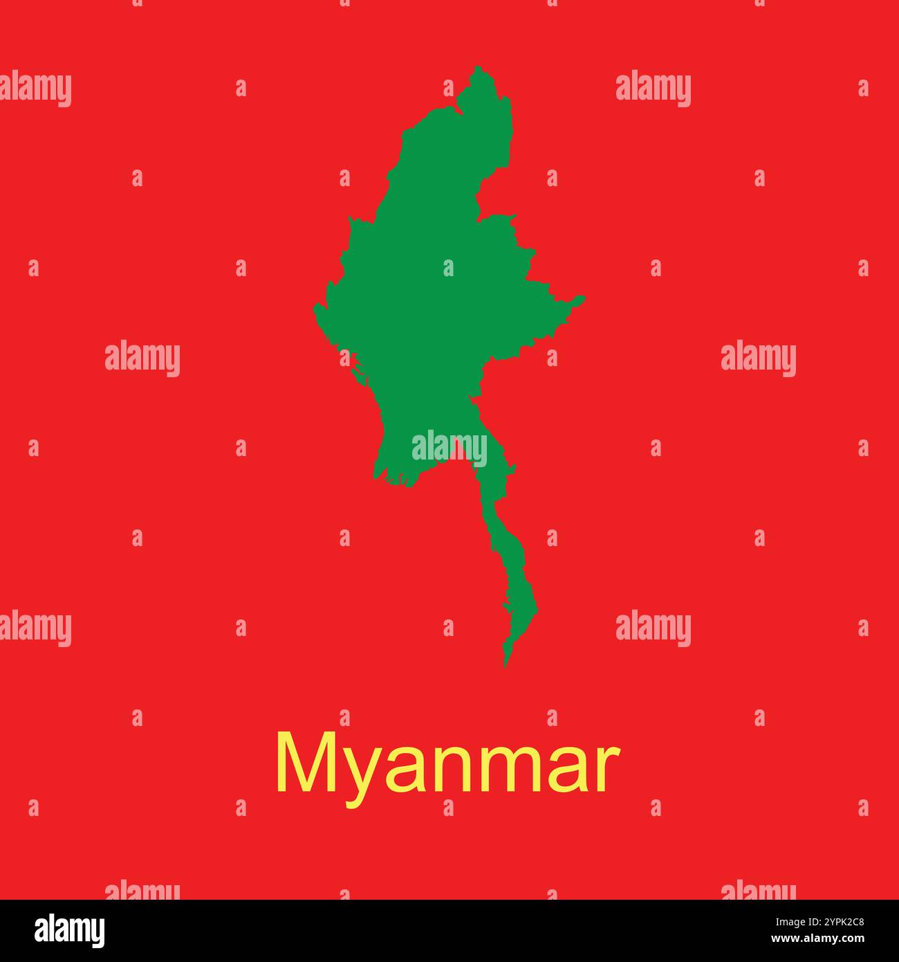 myanmar map icon illustration design Stock Vector Image & Art - Alamy