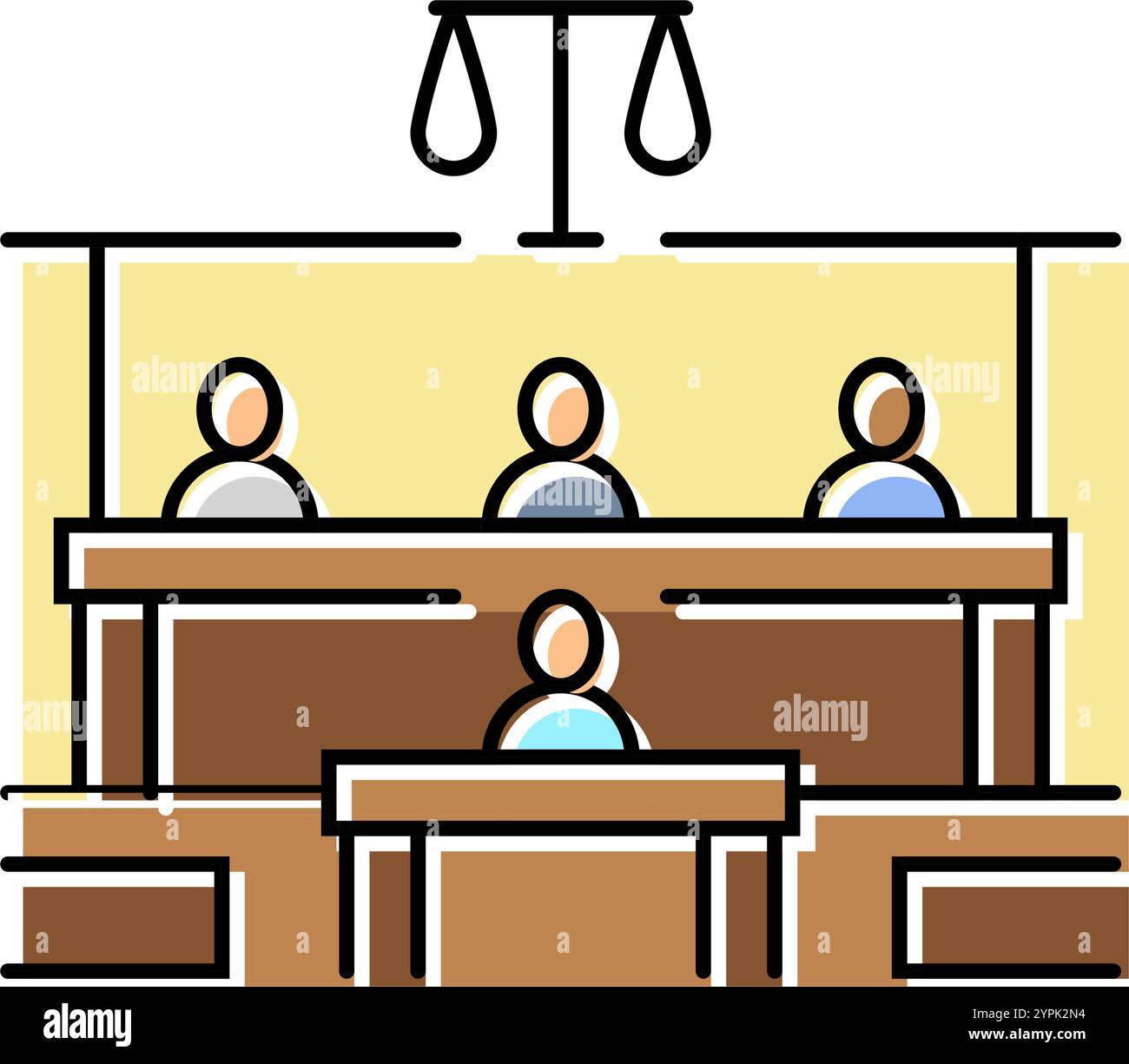 Courtroom corporate law icon hi-res stock photography and images - Alamy