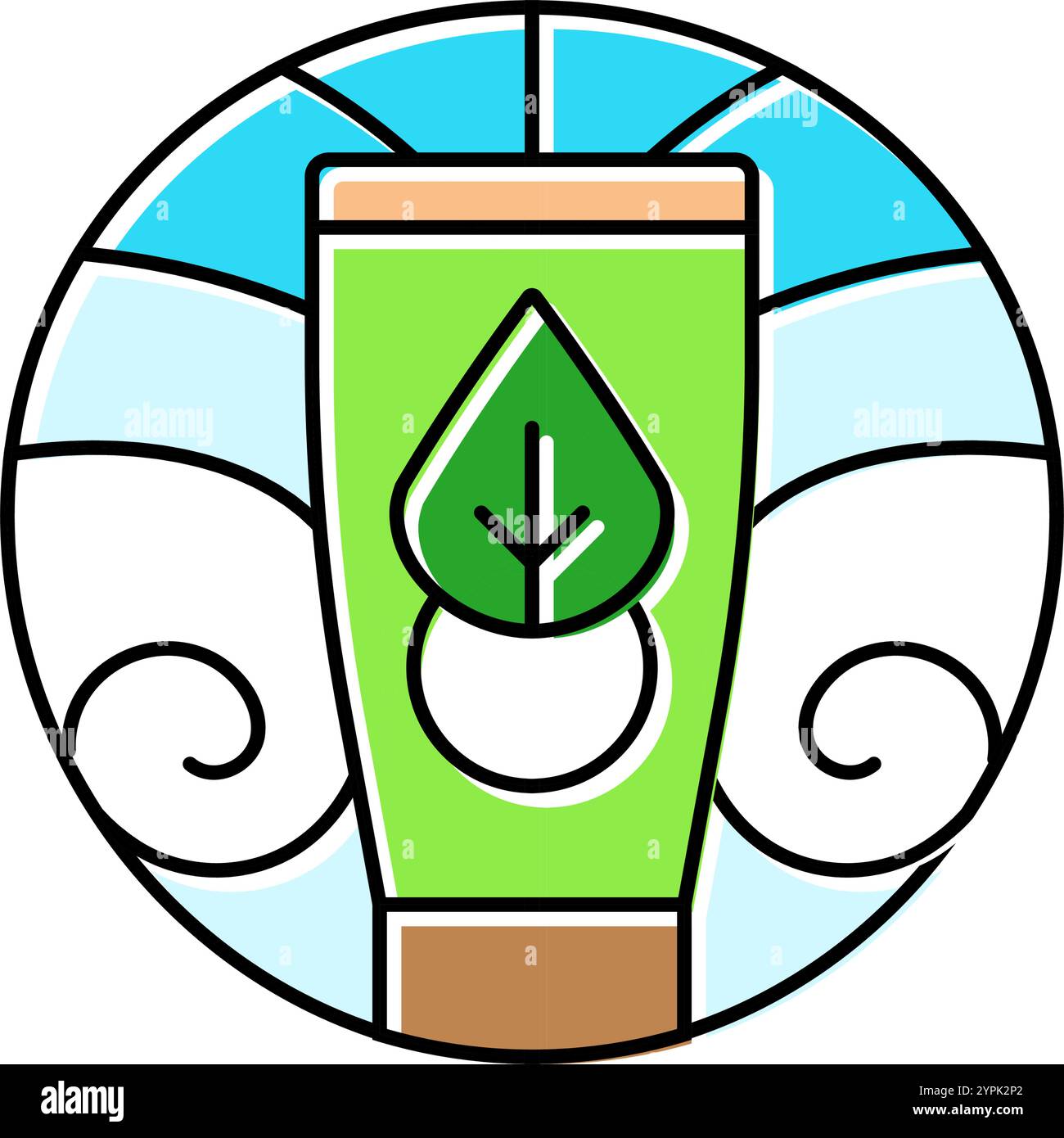 holistic healing ayurveda color icon vector illustration Stock Vector ...