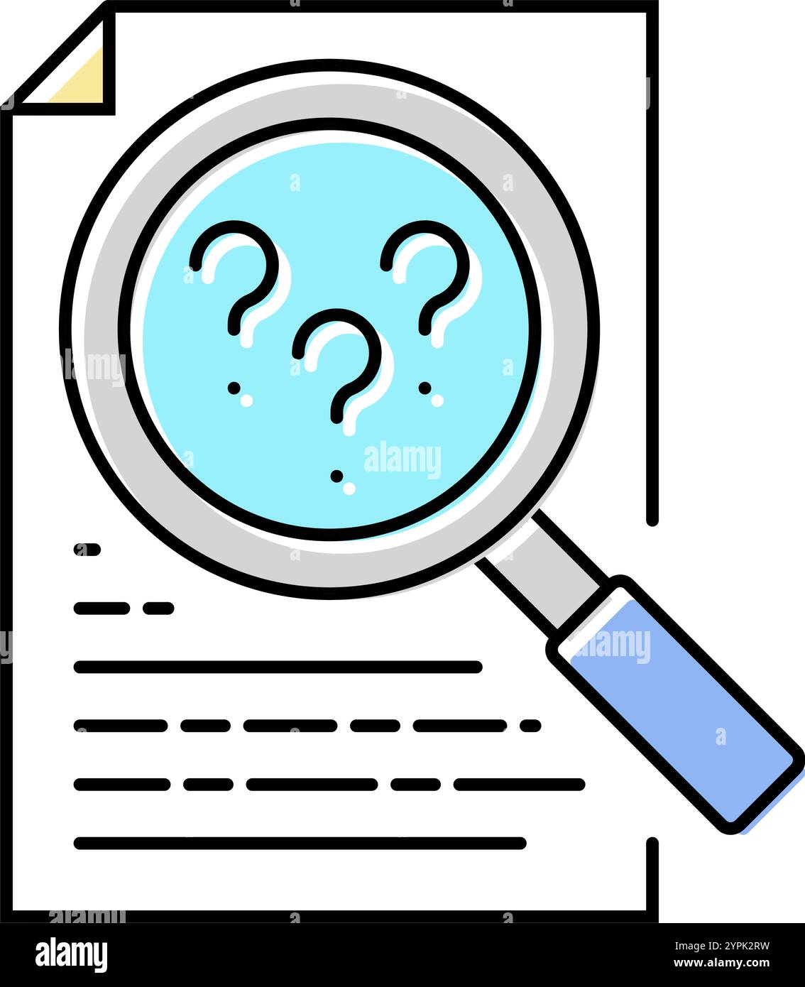 document review corporate law color icon vector illustration Stock ...