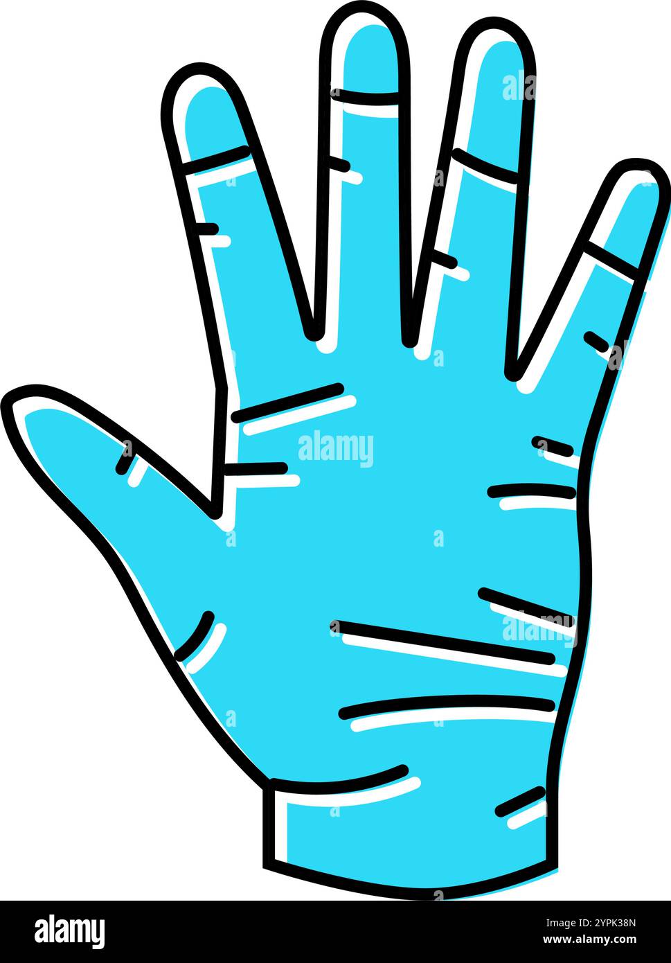 gloves for food handling color icon vector illustration Stock Vector ...