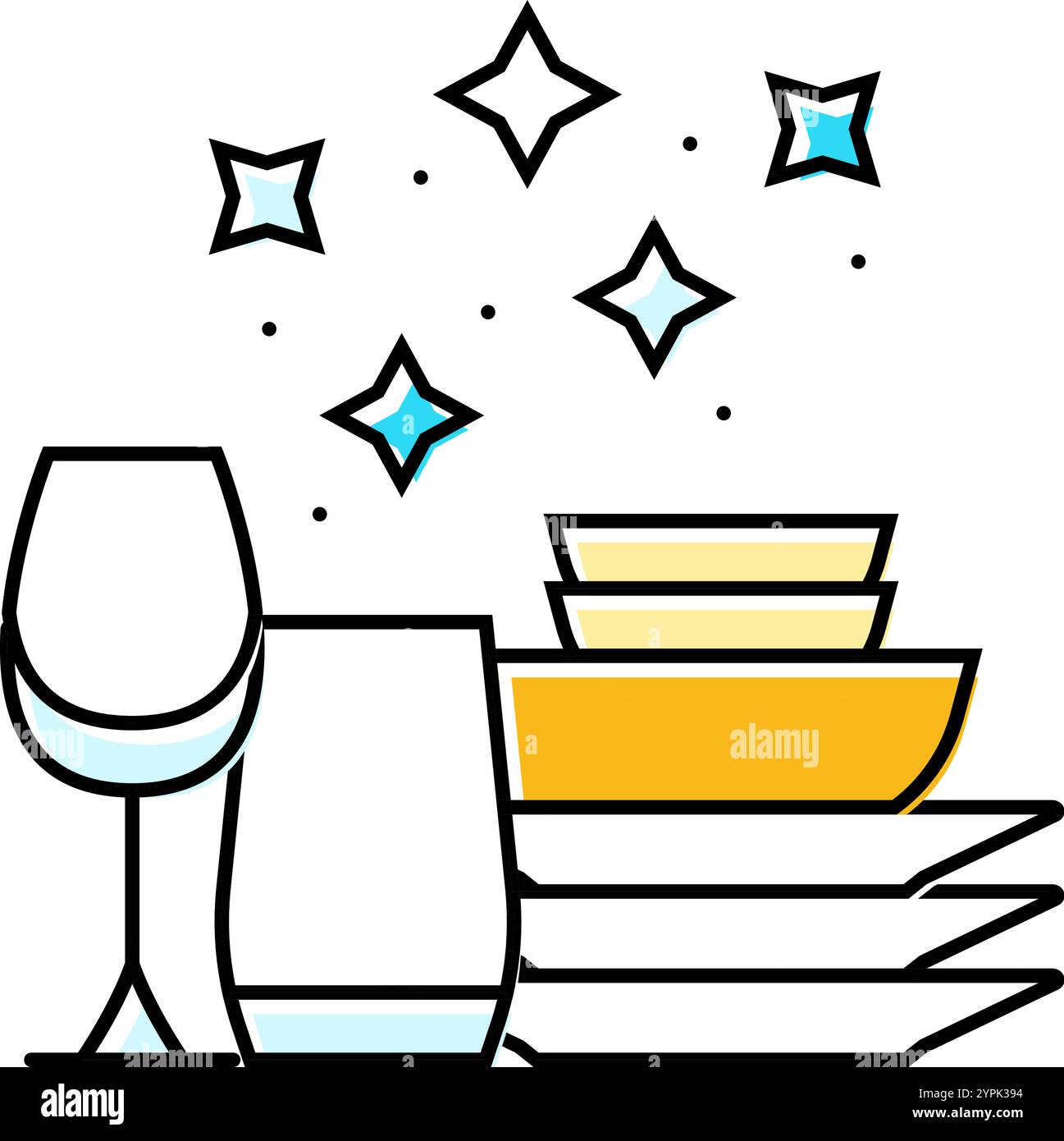 clean kitchen utensils color icon vector illustration Stock Vector ...