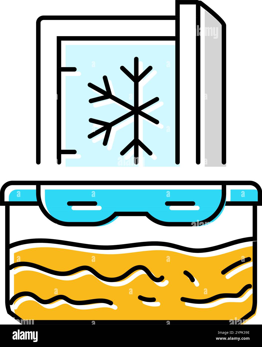 freezing food safety color icon vector illustration Stock Vector Image ...