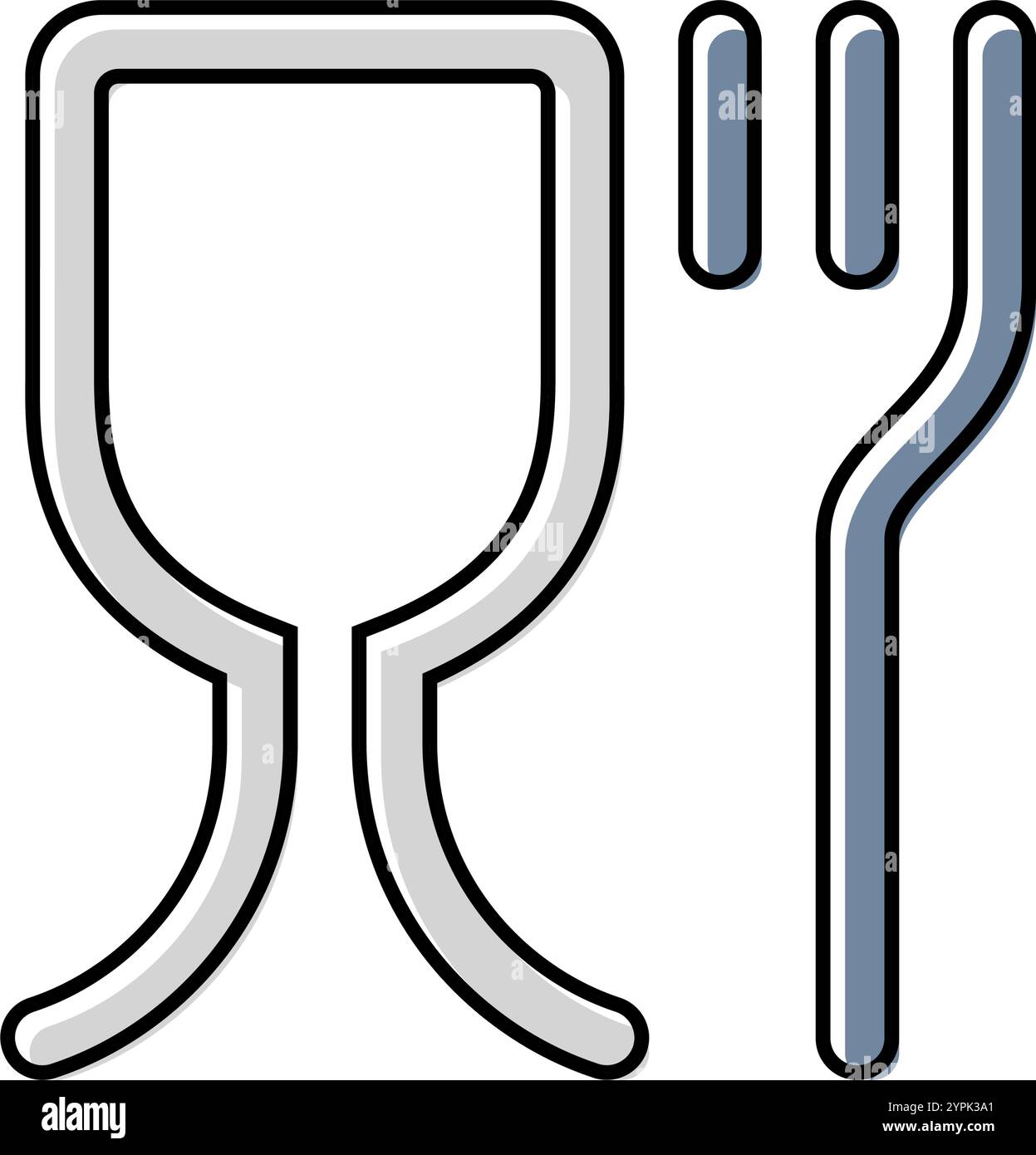 raw meat warning food safety color icon vector illustration Stock ...