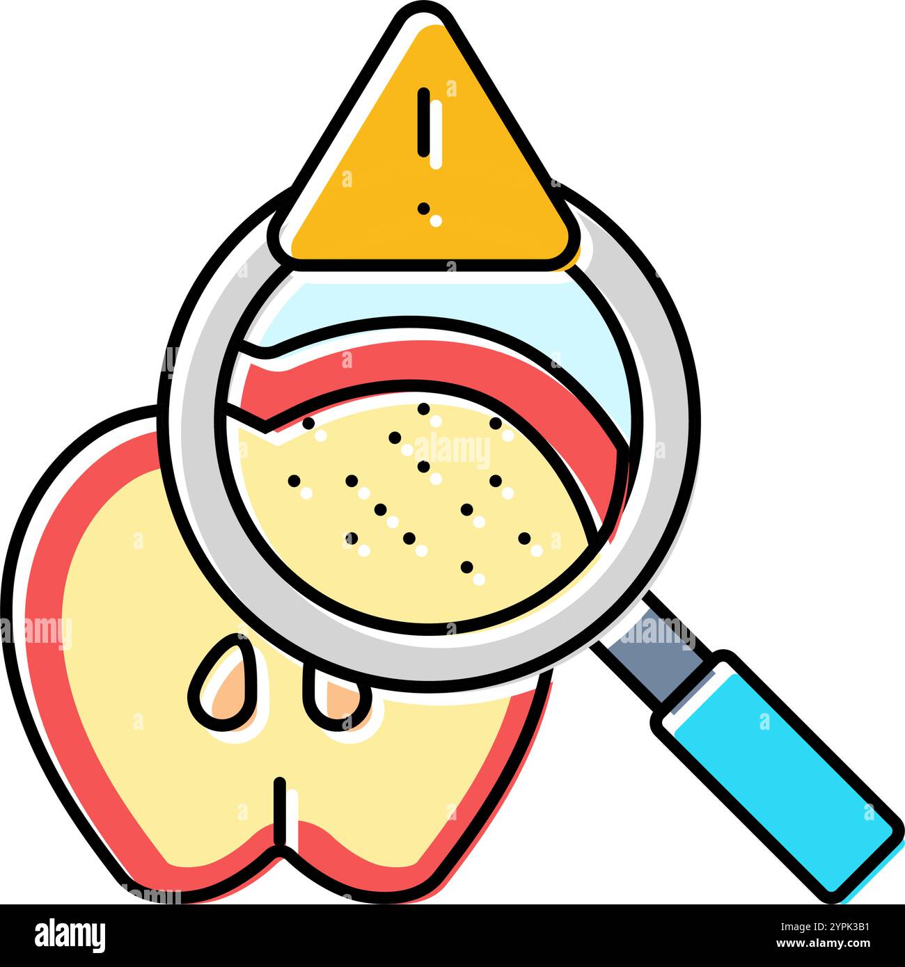allergies food safety color icon vector illustration Stock Vector Image ...