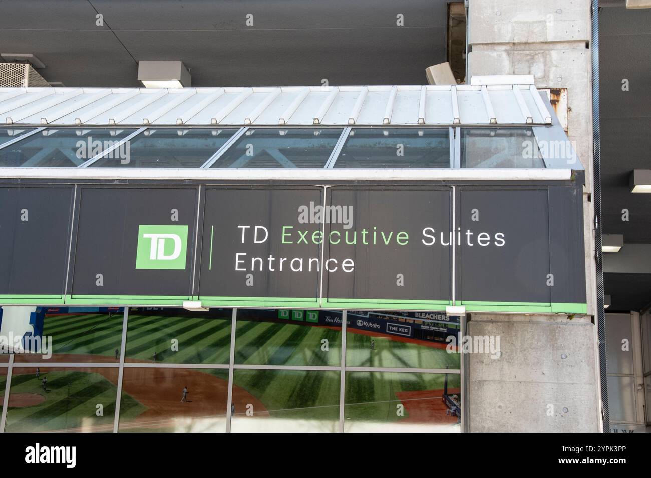 TD Executive Suites Entrance sign at Rogers Centre on Blue Jays Way in ...