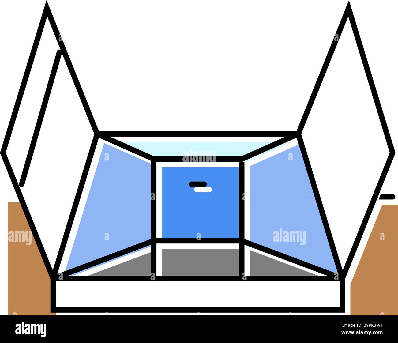 shelter hurricane disaster color icon vector illustration Stock Vector ...