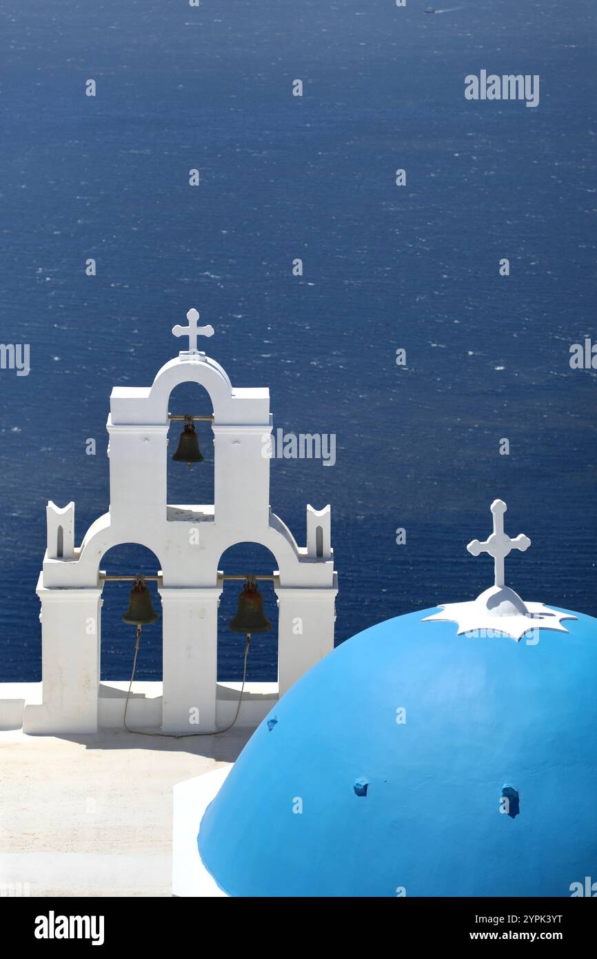 The Church of the Ascension of the Blessed Virgin Mary, in Fira, on the ...