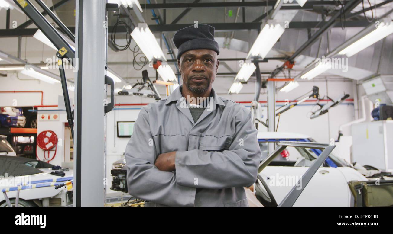Professional african american male mechanic hi-res stock photography ...
