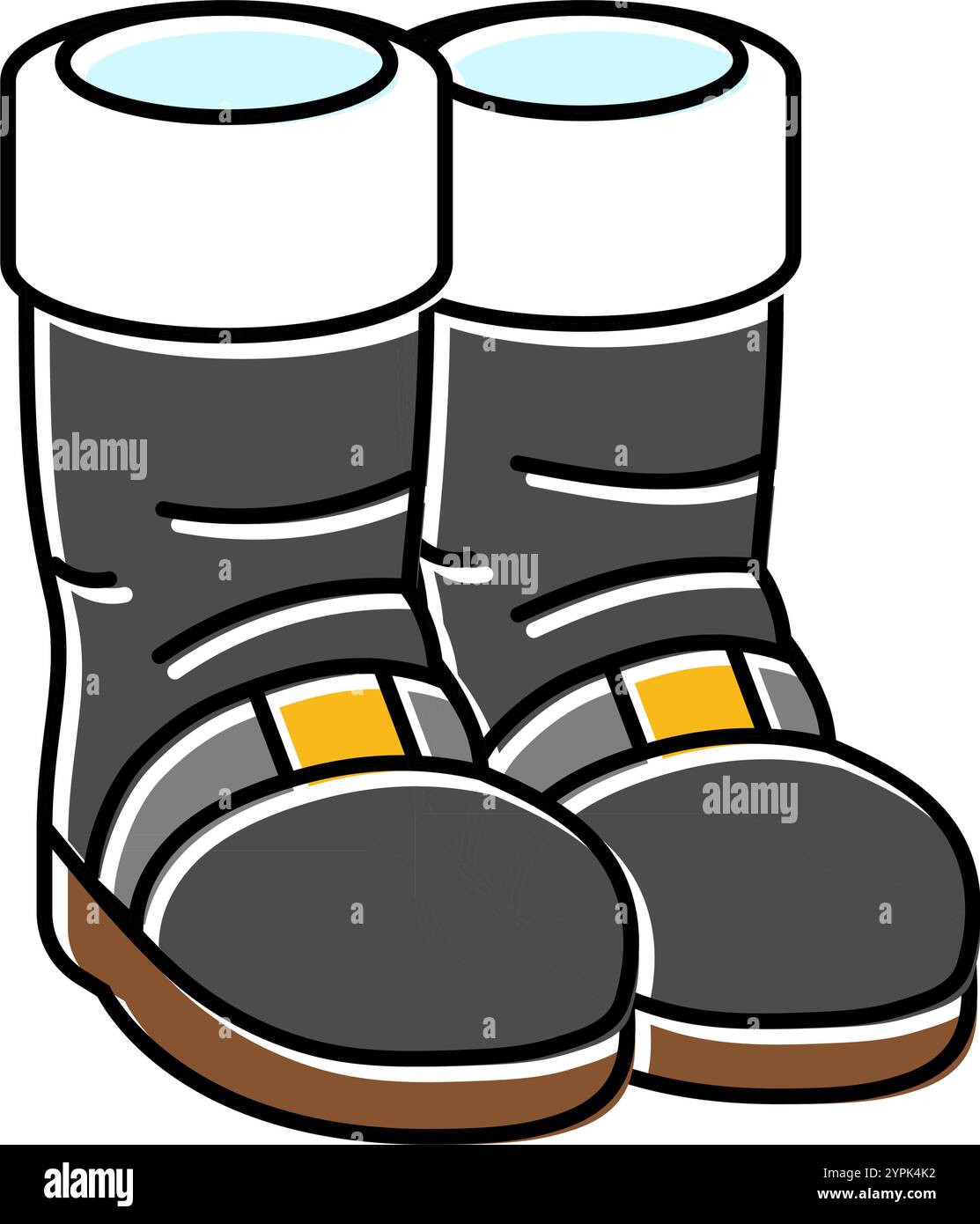 santa claus boots color icon vector illustration Stock Vector Image ...