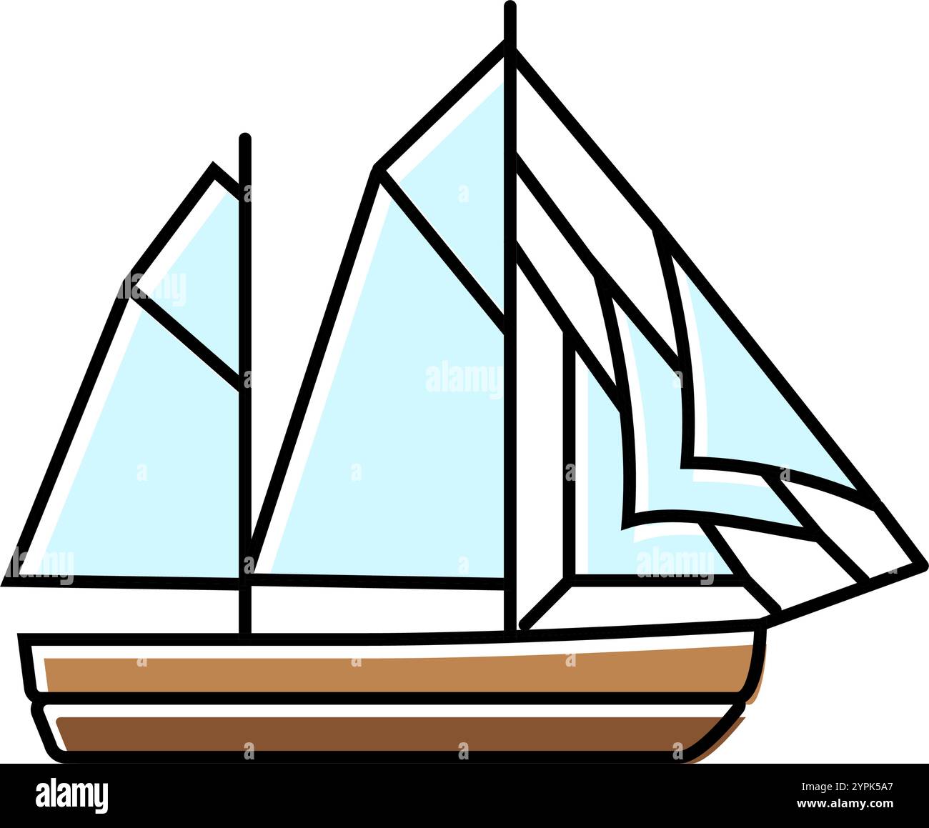 fluyt ancient ship color icon vector illustration Stock Vector Image ...