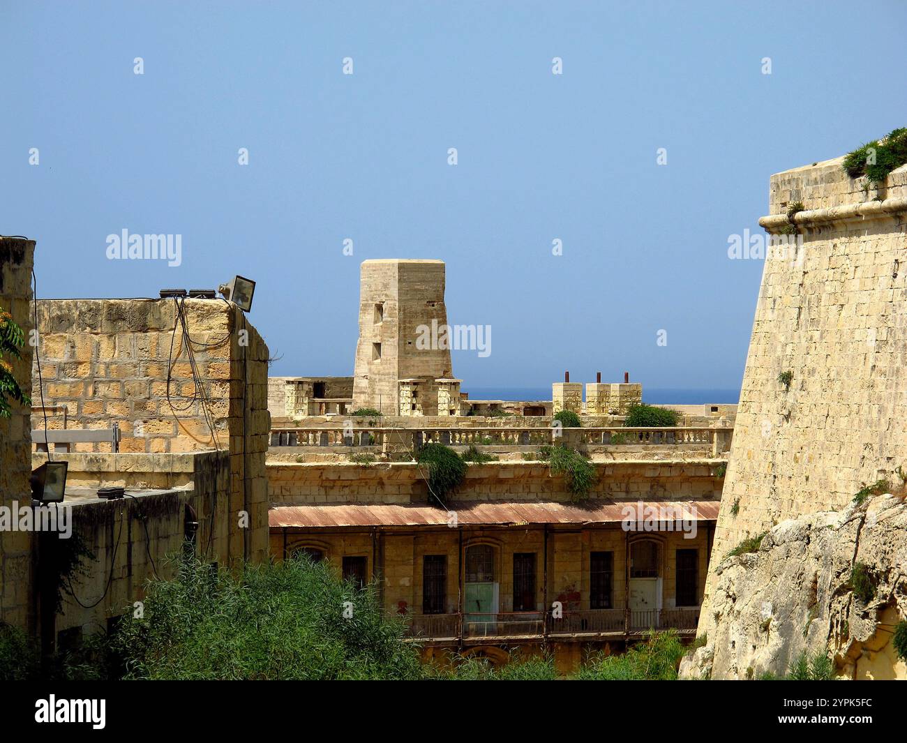 The fortress in Valletta, Malta Stock Photo - Alamy
