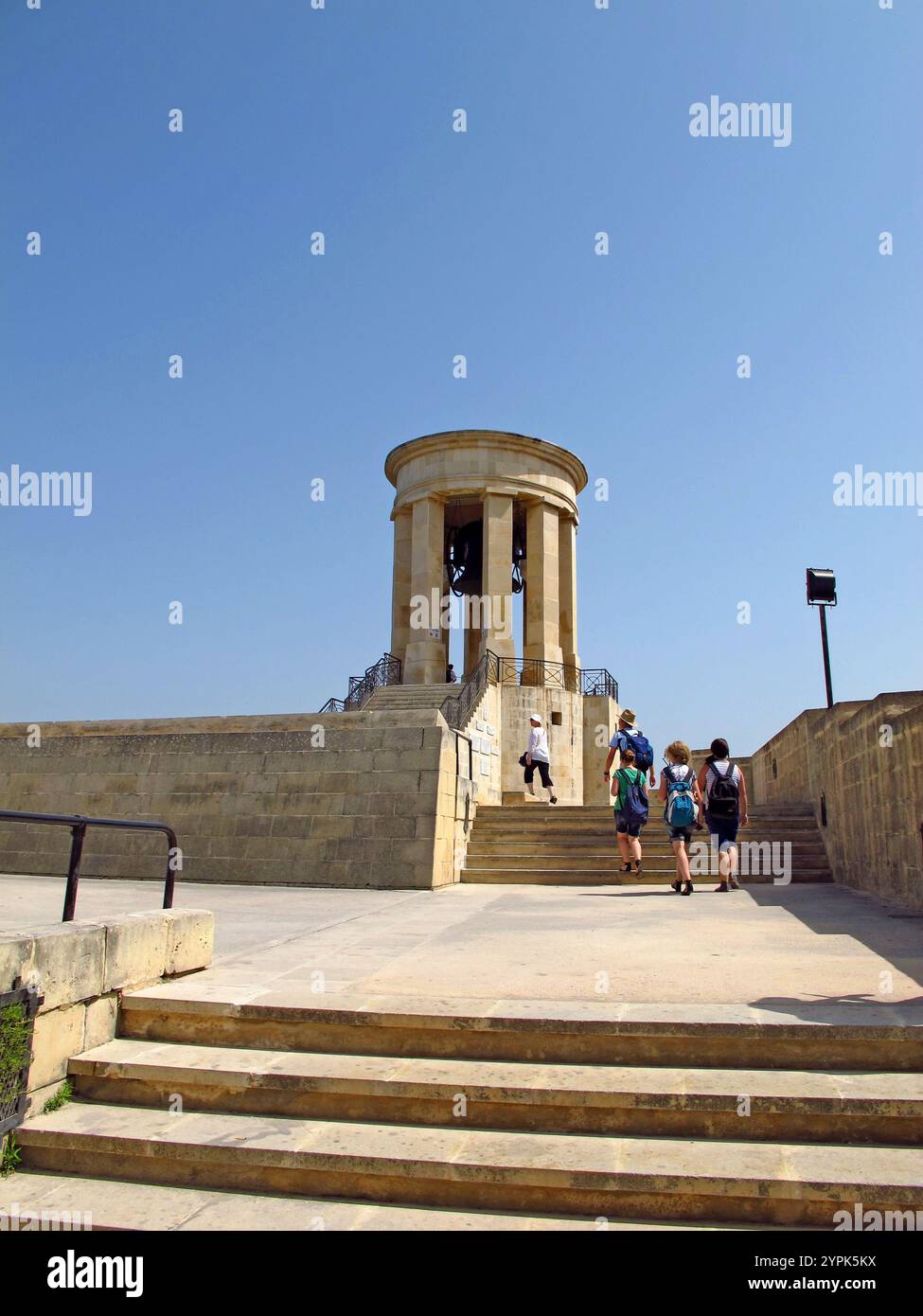 The monument in Valletta, Malta Stock Photo - Alamy