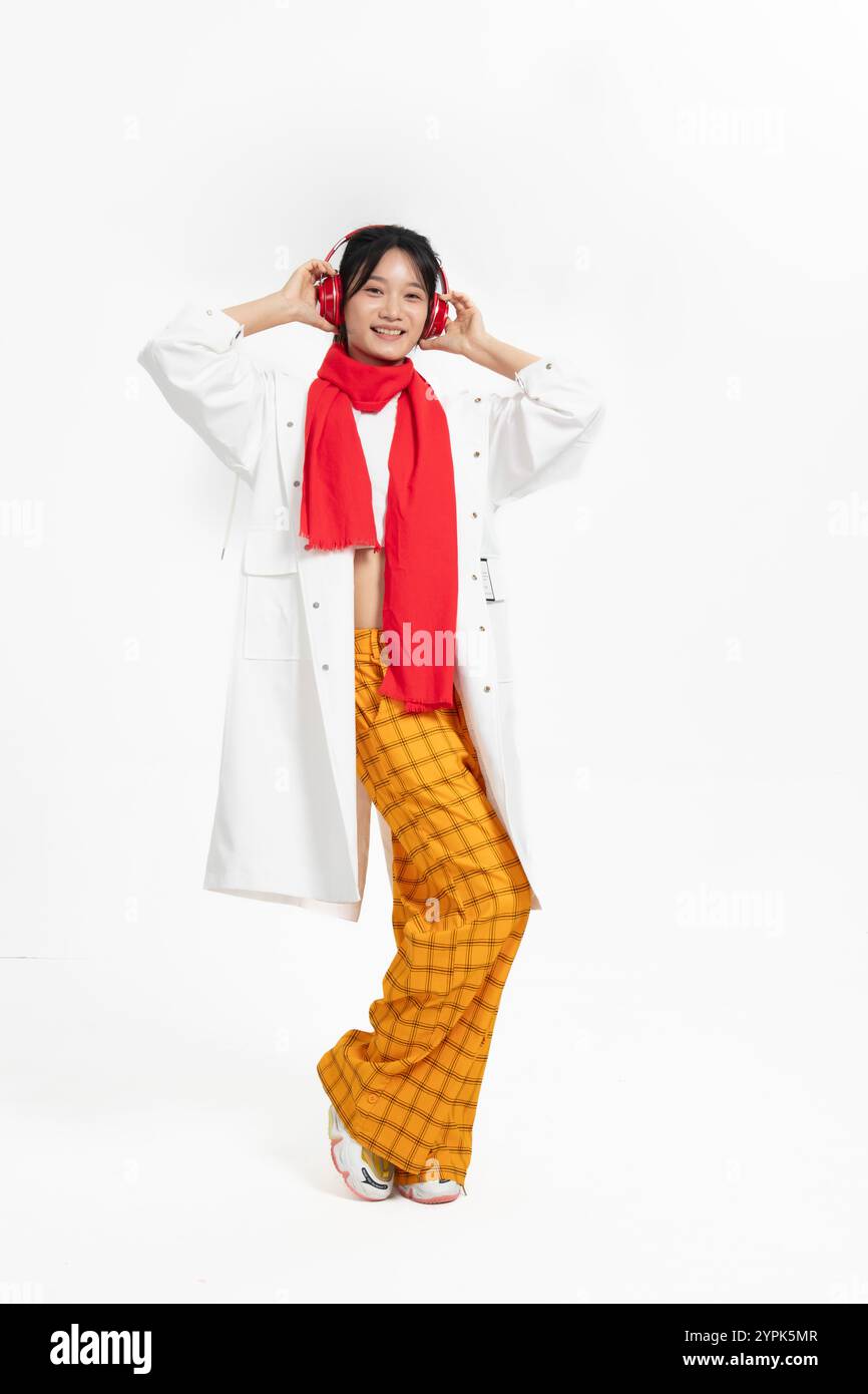 Asian beautiful woman wearing Cut Out Stock Images & Pictures - Alamy