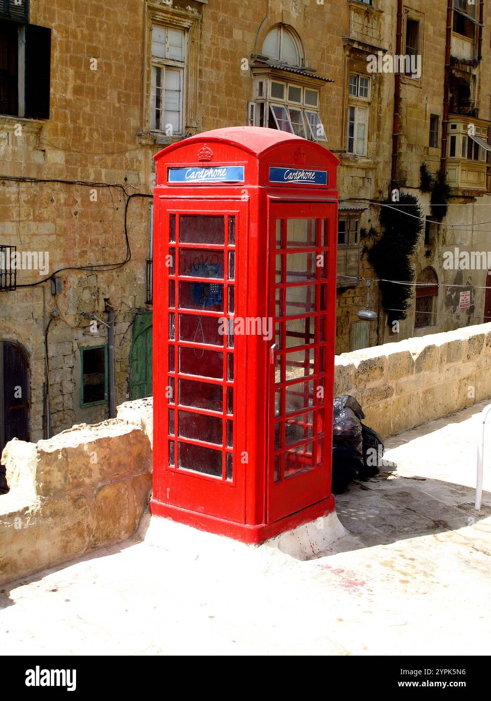 The telephone booth in Valletta, Malta Stock Photo - Alamy