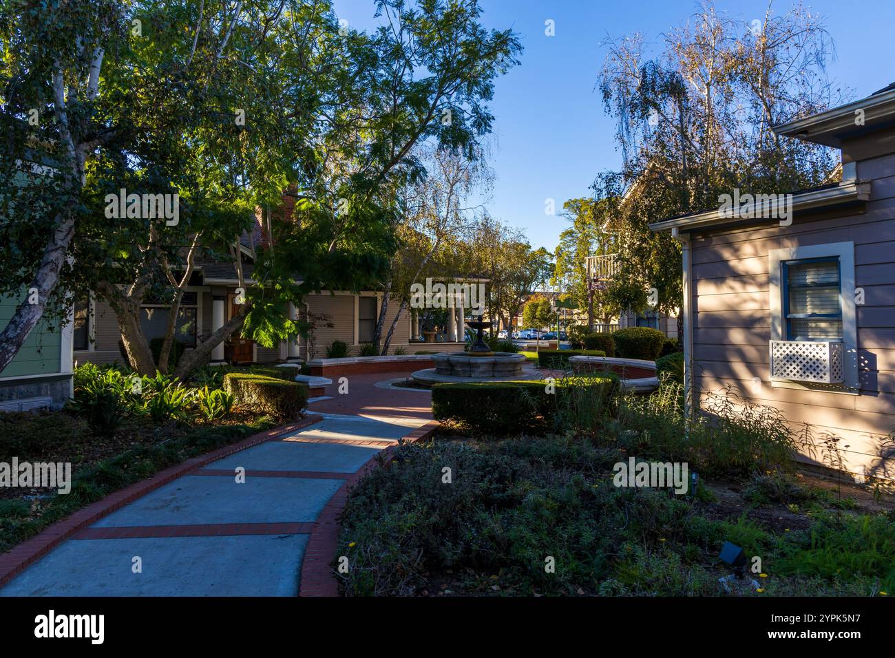 Historical landmark houses in Heritage Square of Oxnard, California ...