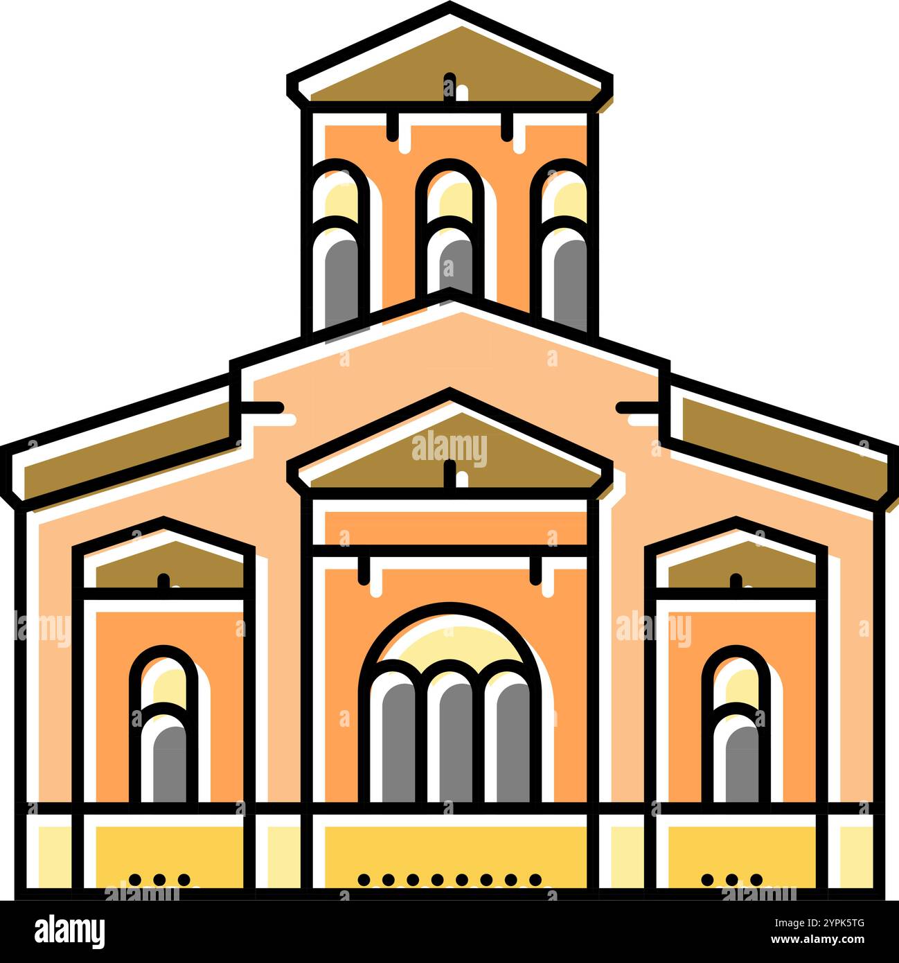 church byzantine color icon vector illustration Stock Vector Image ...