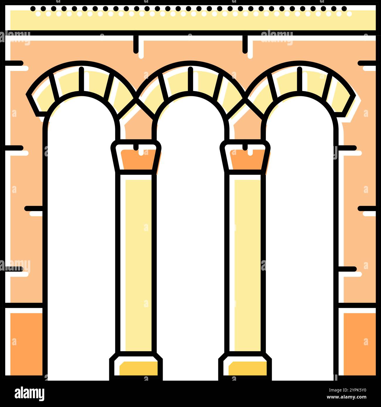 arch byzantine color icon vector illustration Stock Vector Image & Art ...