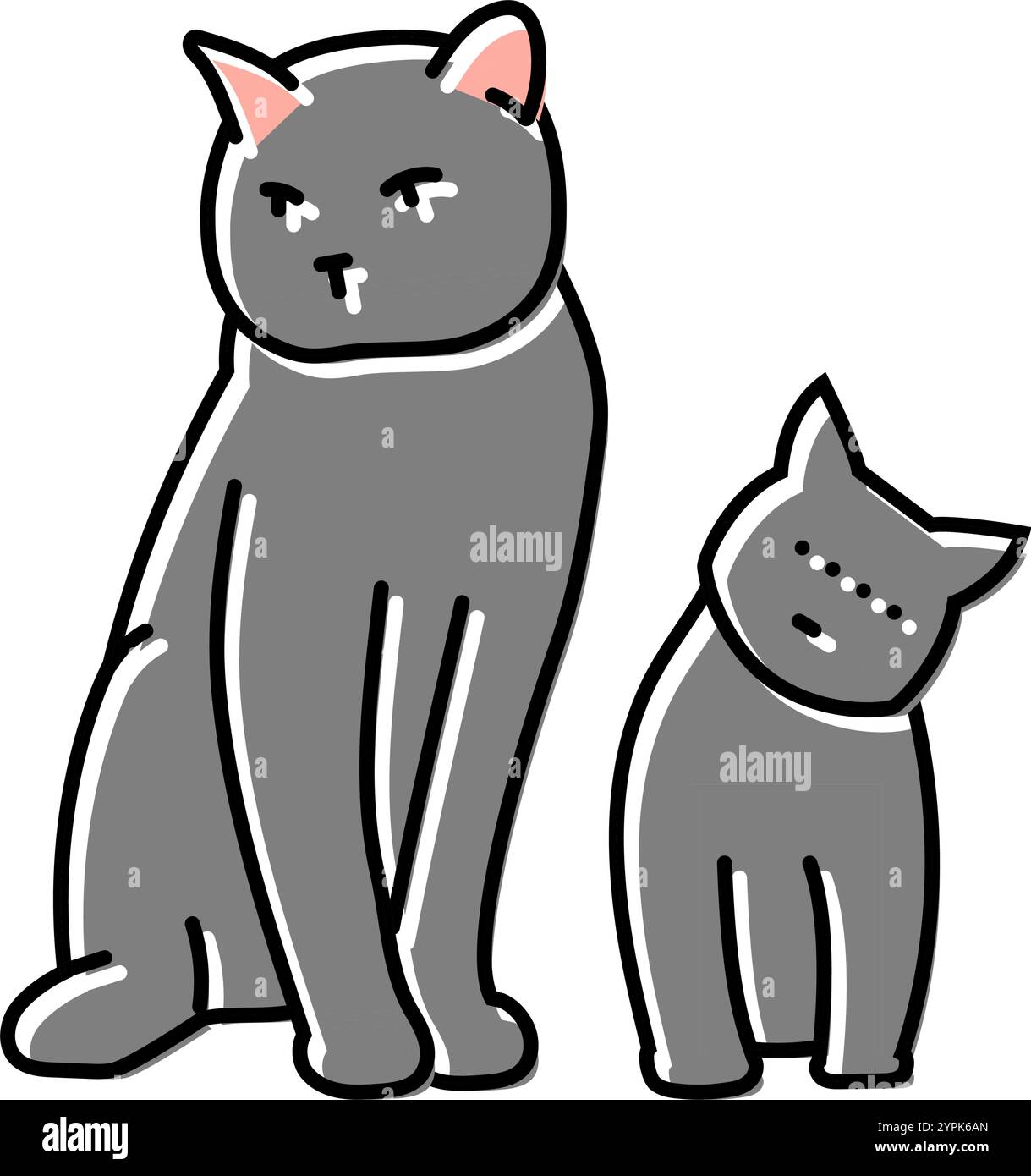 Breeding kittens Stock Vector Images - Alamy