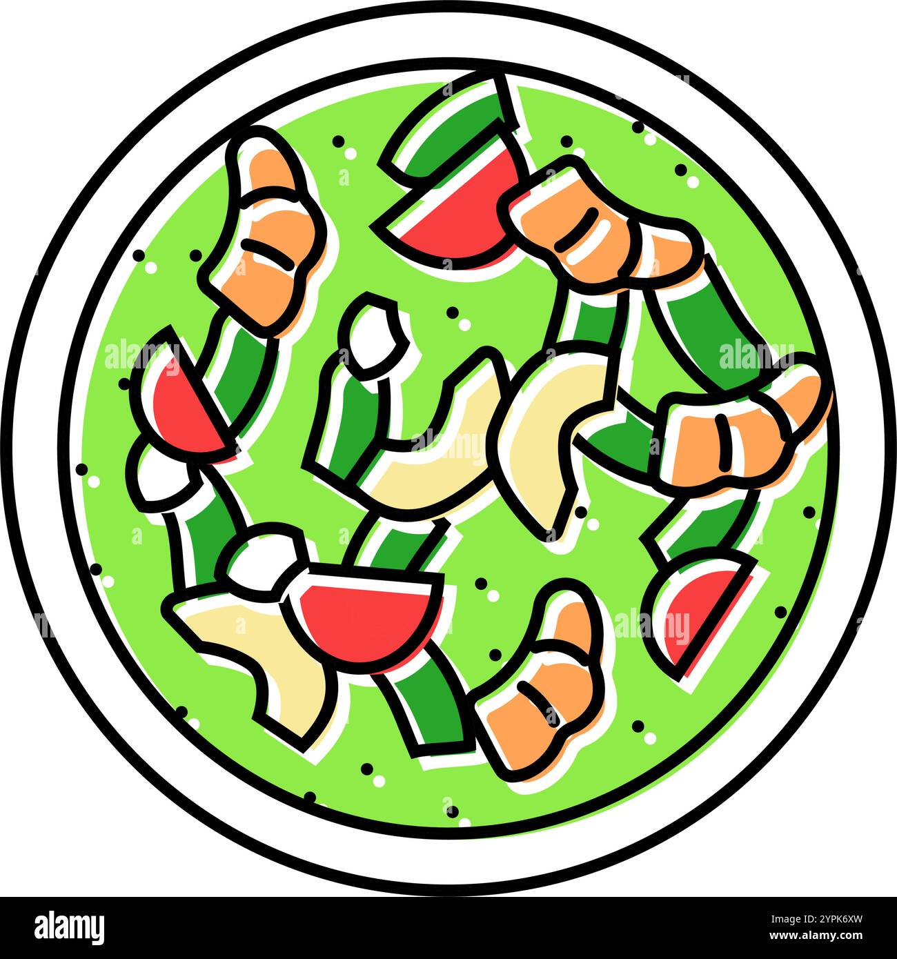 ceviche fish color icon vector illustration Stock Vector Image & Art ...