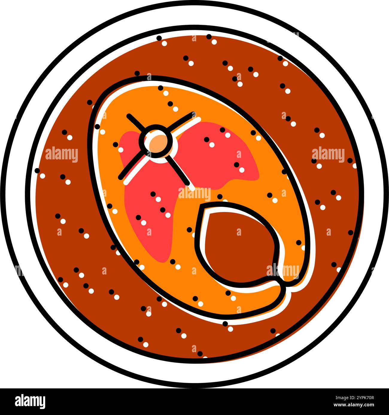 curry fish color icon vector illustration Stock Vector Image & Art - Alamy