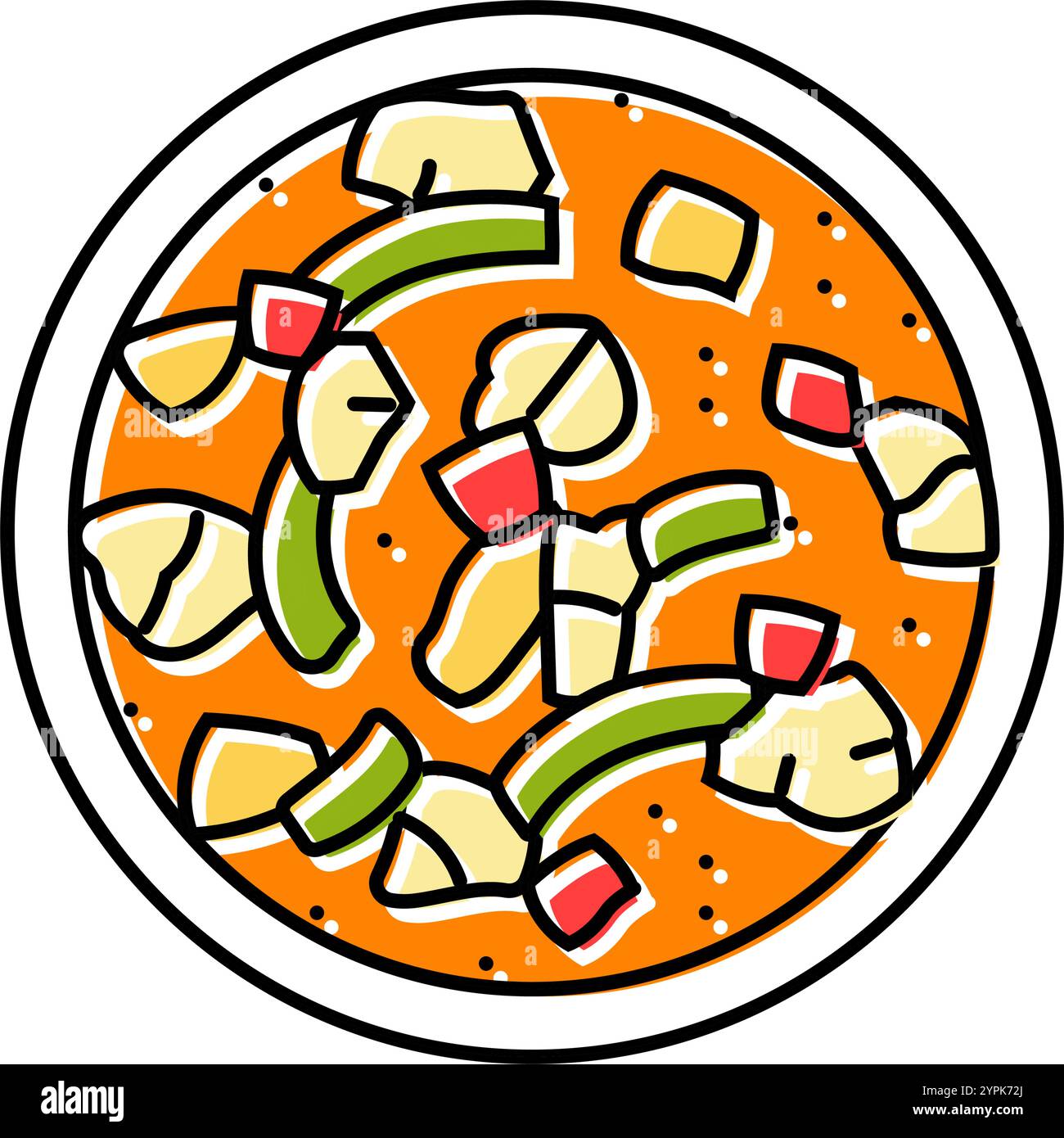 stew fish color icon vector illustration Stock Vector Image & Art - Alamy