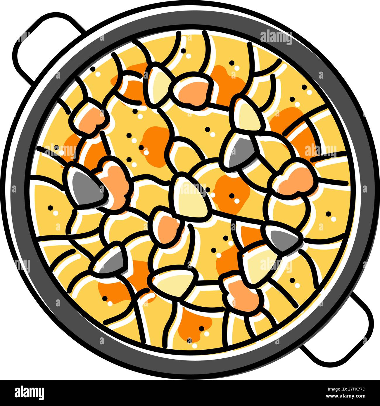 paella fish color icon vector illustration Stock Vector Image & Art - Alamy