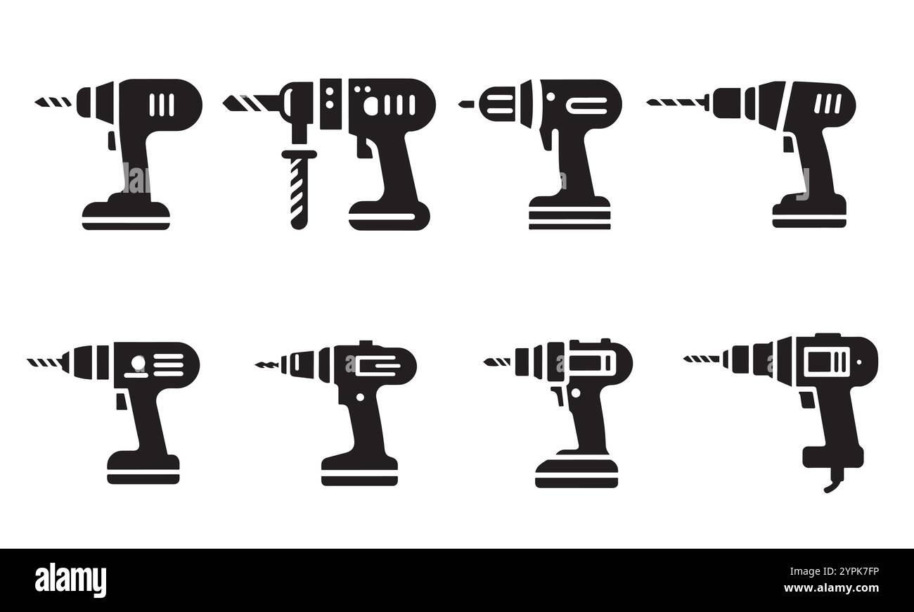 Minimalist drill icons hi-res stock photography and images - Alamy