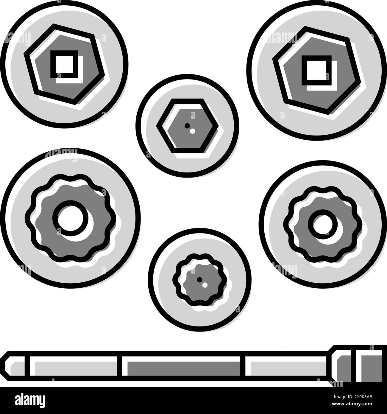 socket set car repair tool color icon vector illustration Stock Vector ...