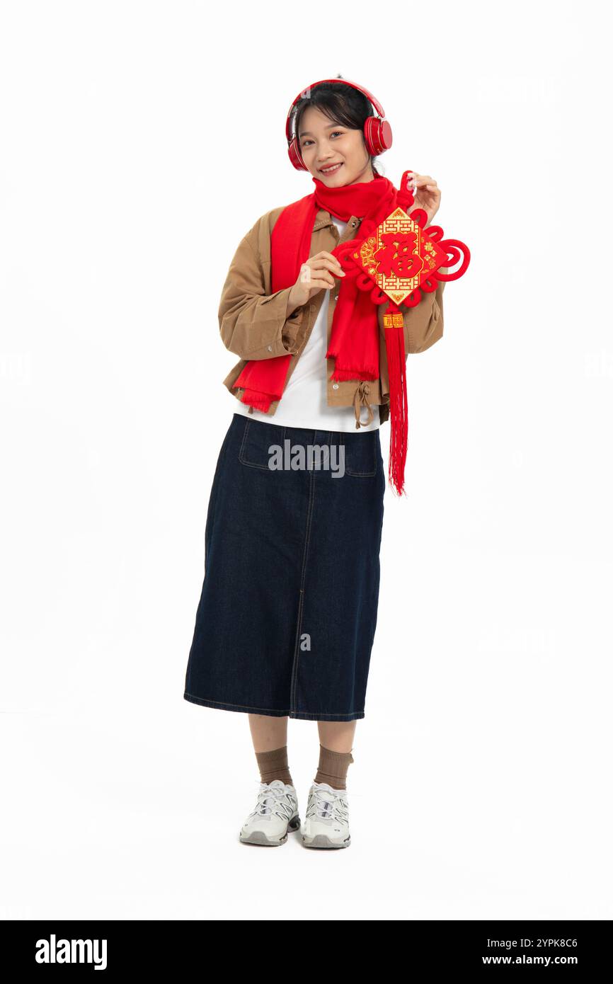 Holding the character 'Fu' in hand Stock Photo - Alamy