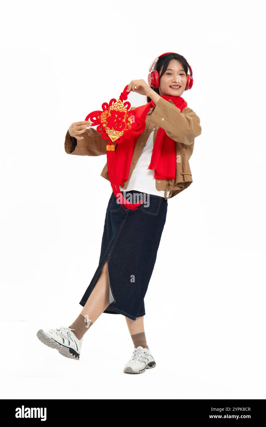 Holding the character 'Fu' in hand Stock Photo - Alamy