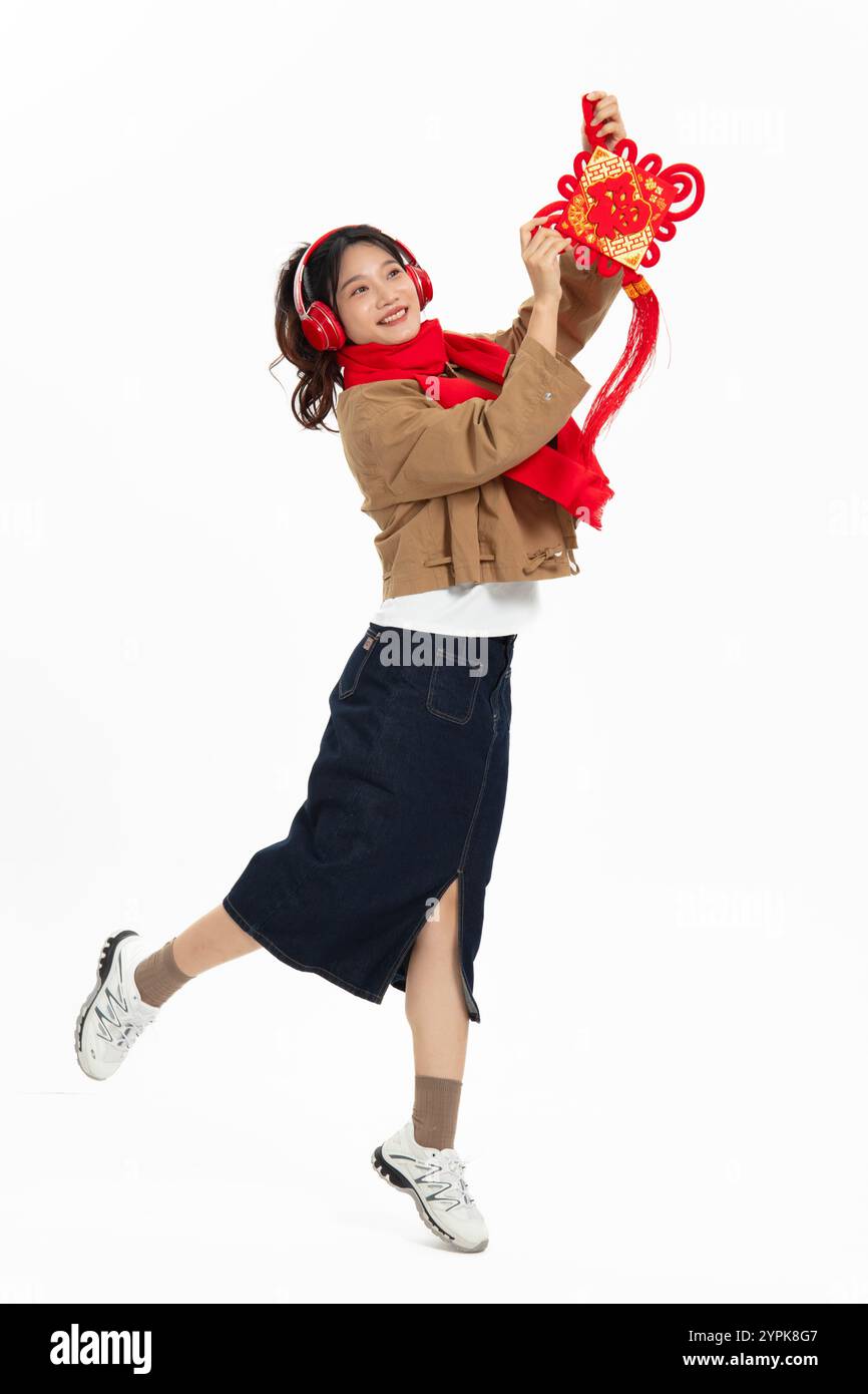 Holding the character 'Fu' in hand Stock Photo - Alamy