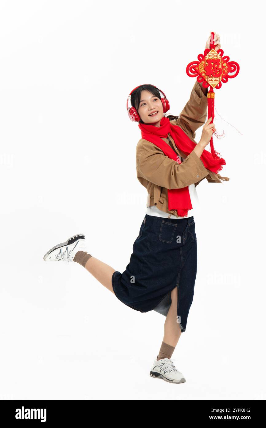 Holding the character 'Fu' in hand Stock Photo - Alamy