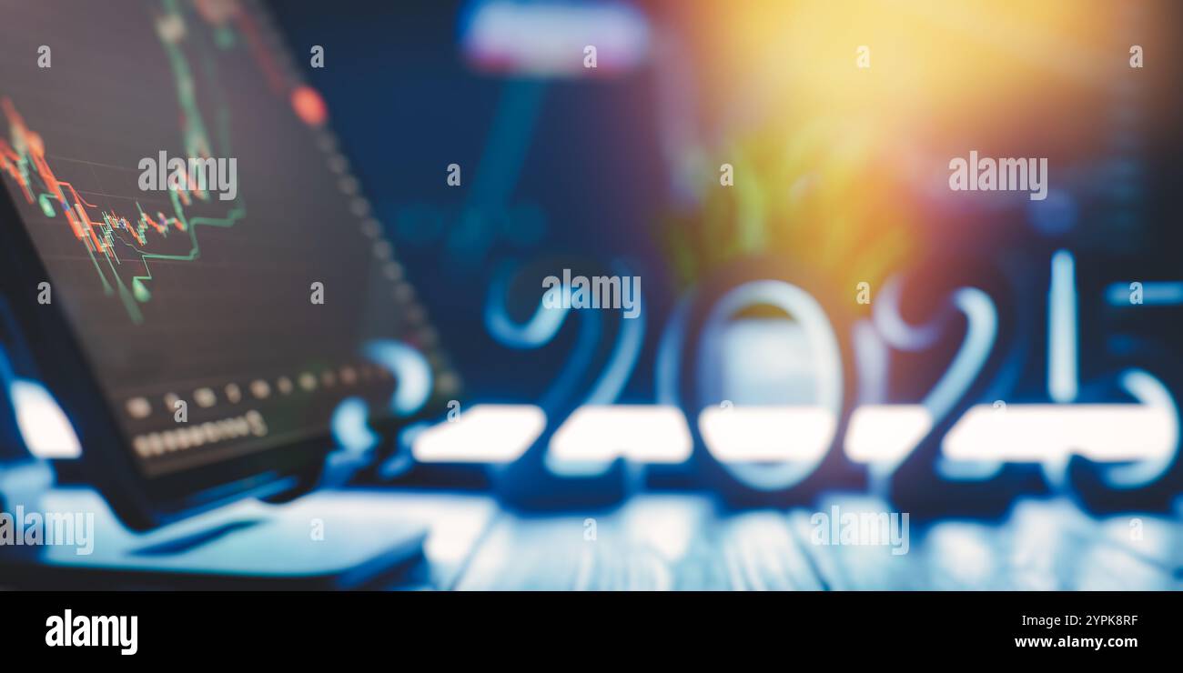 Financial Market and Investment Trends 2025: Digital Candlestick Charts ...