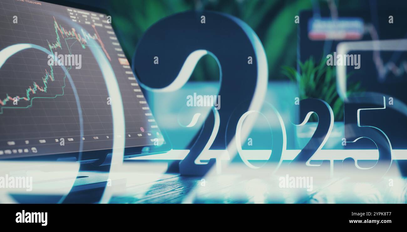 Financial Market and Investment Trends 2025: Digital Candlestick Charts ...