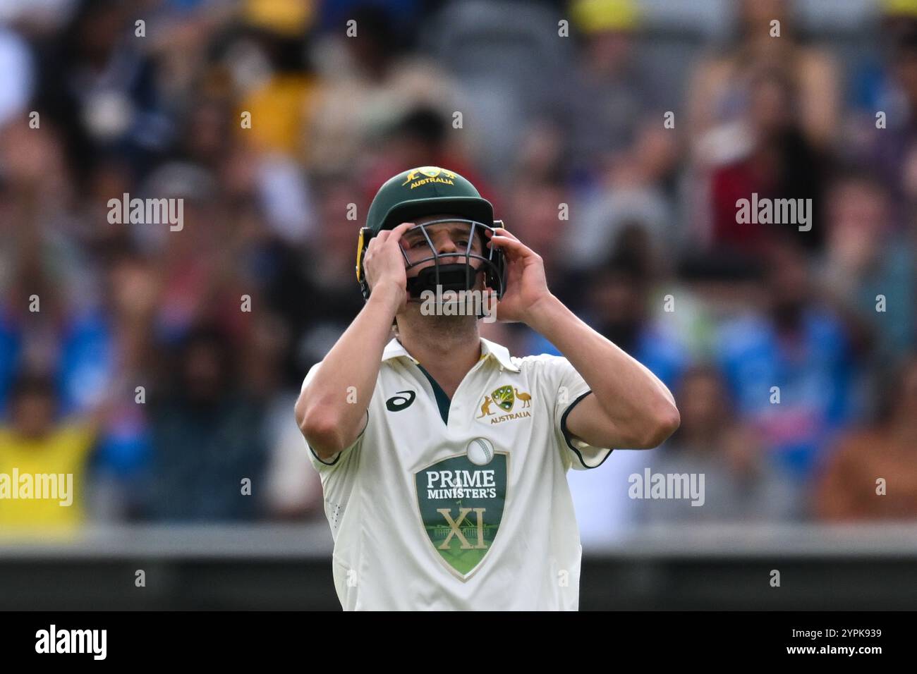 Canberra, Australia. 01st Dec, 2024. Sam Konstas of the Prime Minister ...