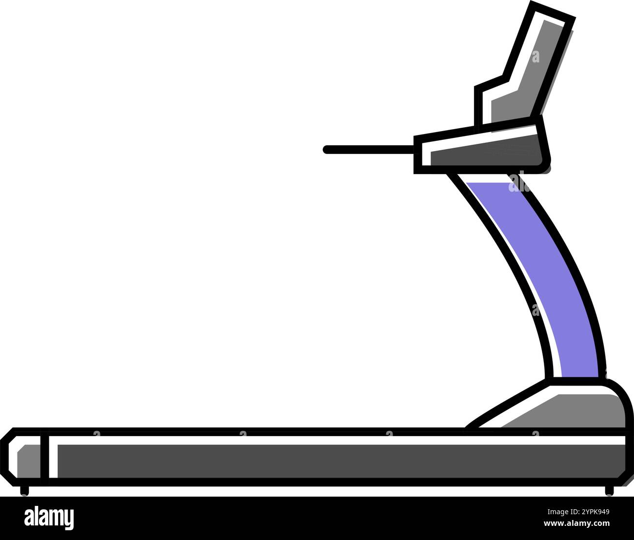 treadmill fitness tool color icon vector illustration Stock Vector ...